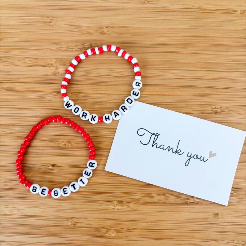 Charlie Kirk Work Harder Be Better Bracelet / Motivational Beaded ...