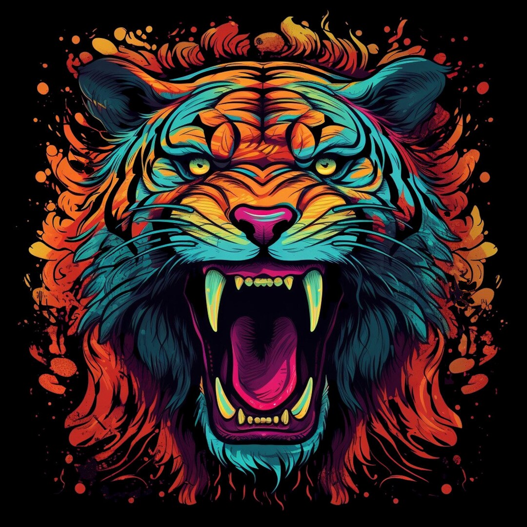 Tiger Png, Tiger Sublimation Digital Download, Tiger Sublimation Design ...
