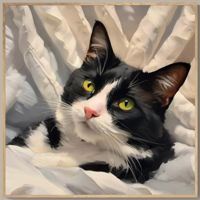 Tuxedo Cat Art Etsy Tuxedo Cat Art Etsy