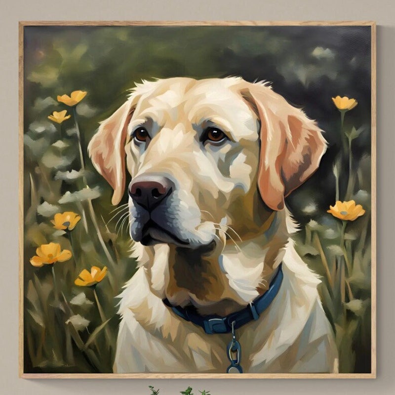 Yellow Lab Painting - Etsy