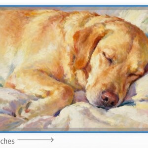 Golden Labrador Art Print: Impressionist Dog Painting, Optional Frame ...