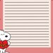 Snoopy Themed Collection #3 - Lined & Unlined - Memo and Letter Sized ...