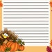 Thanksgiving Themed Collection 8 Lined & Unlined Memo and Letter Sized ...