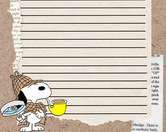 Snoopy Themed Collection #7 - Lined & Unlined - Memo and Letter Sized ...