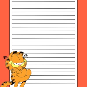 Cartoon Themed Collection #5 - Lined & Unlined - Memo and Letter Sized ...