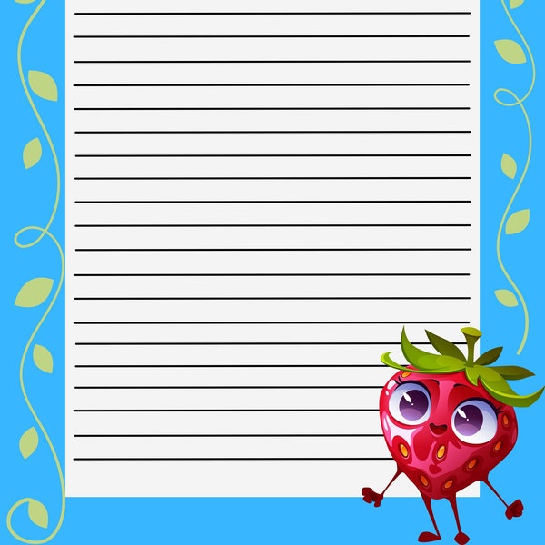 Summer Writing Paper Printable - Etsy