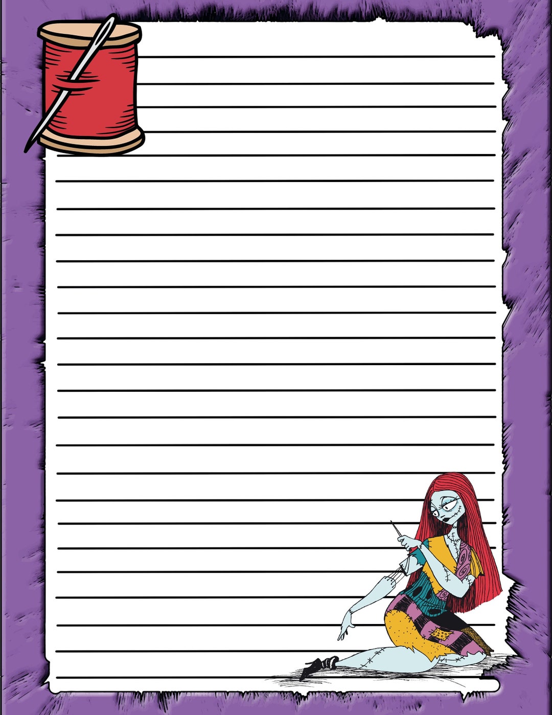 Nightmare Before Christmas Themed Collection 6 Lined & Unlined Memo and ...