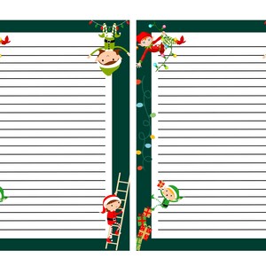 Christmas Themed Collection #1 - Lined & Unlined - Memo and Letter ...