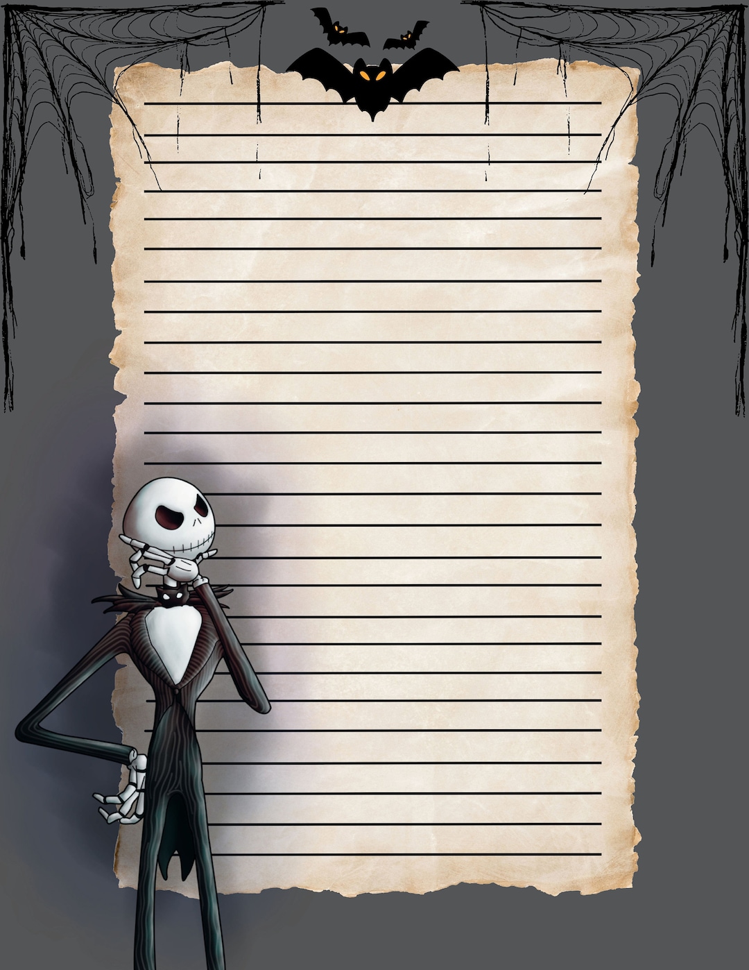 Nightmare Before Christmas Themed Collection #7 - Lined & Unlined ...