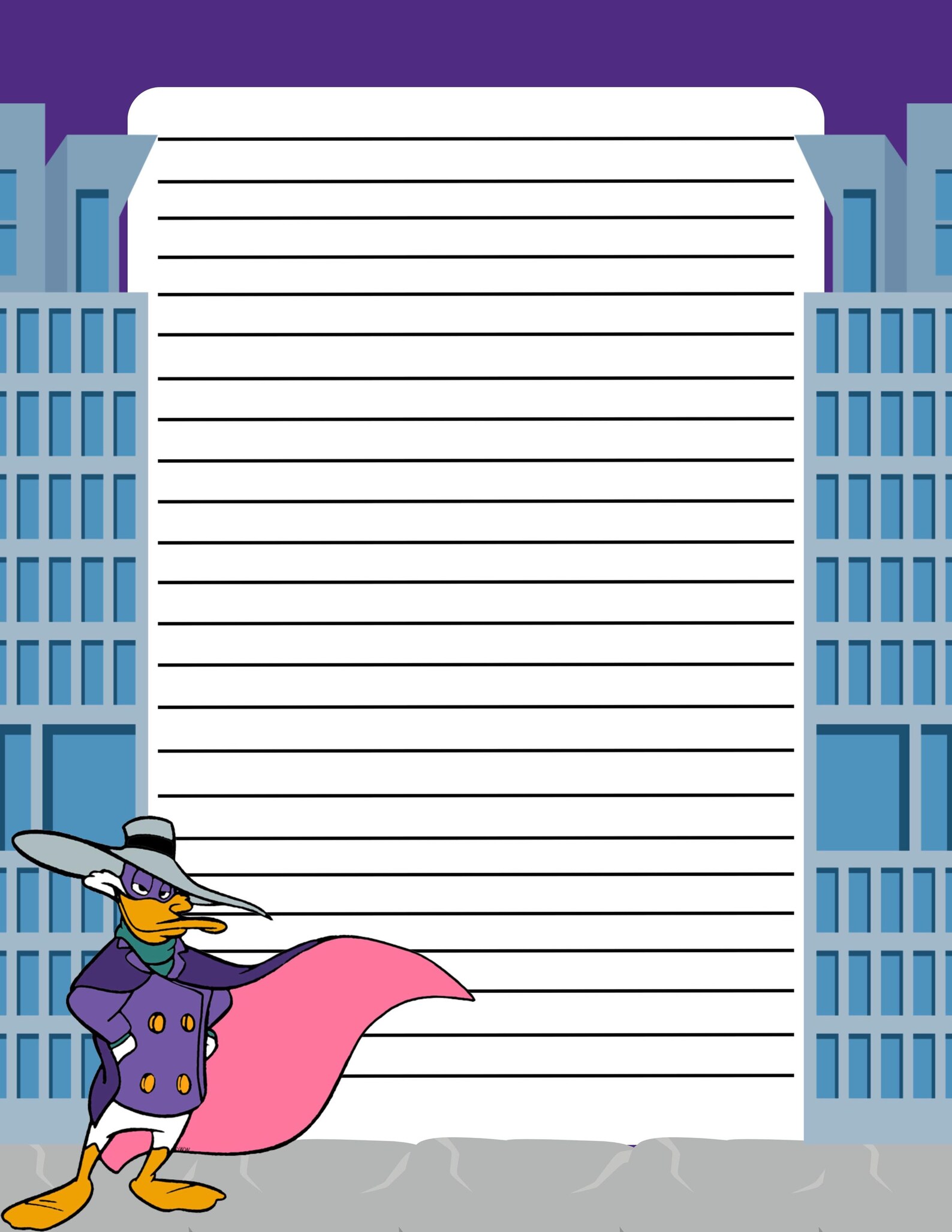 Cartoon Themed Collection #8 - Lined & Unlined - Memo and Letter Sized ...