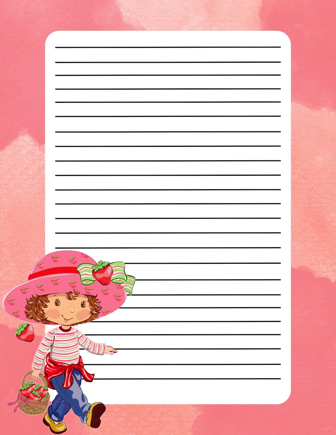 Cartoon Themed Collection #2 - Lined & Unlined - Memo and Letter Sized ...