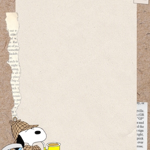 Snoopy Themed Collection #4 - Lined & Unlined - Memo and Letter Sized ...