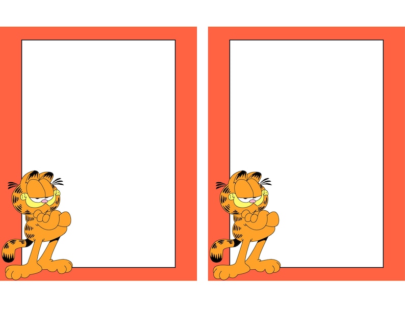 Cartoon Themed Collection #5 - Lined & Unlined - Memo and Letter Sized ...