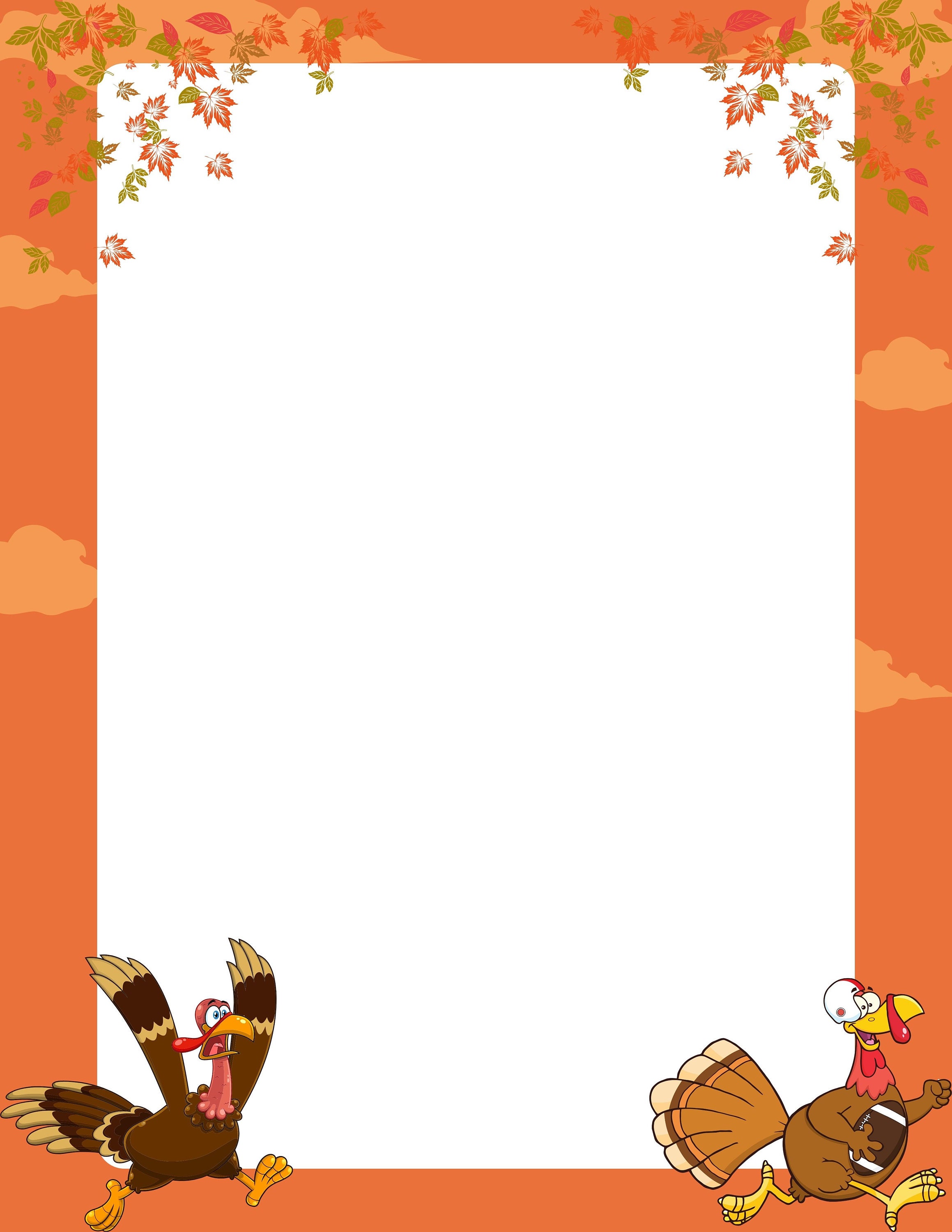 Thanksgiving Themed Collection 1 Lined & Unlined Memo and Letter Sized ...