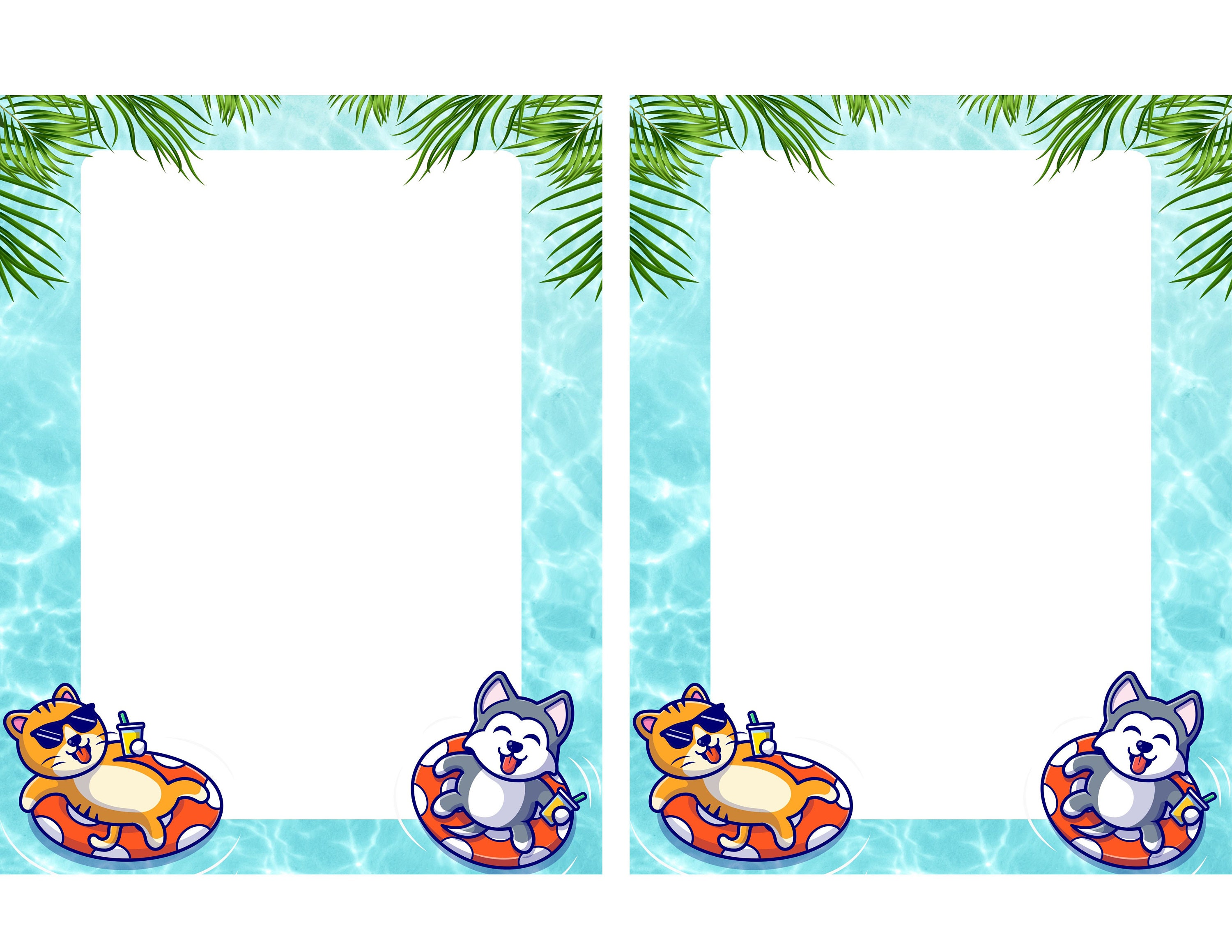 Summer Themed Collection #1 - Lined & Unlined - Memo and Letter Sized ...
