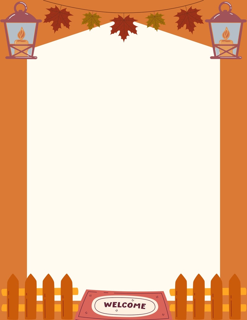 Fall Themed Collection 5 Lined & Unlined Memo and Letter Sized ...