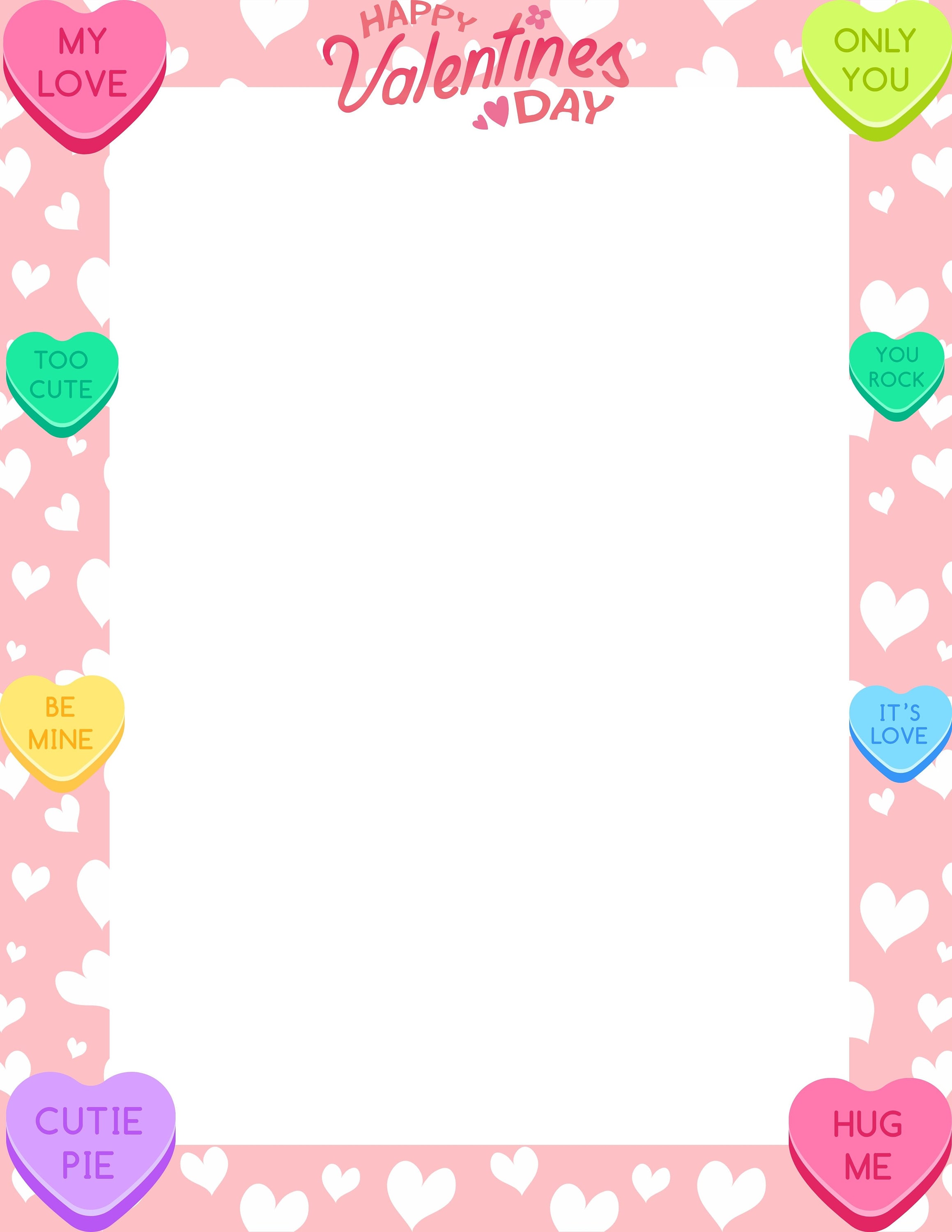 Valentines Themed Collection #10 - Lined & Unlined - Memo and Letter ...