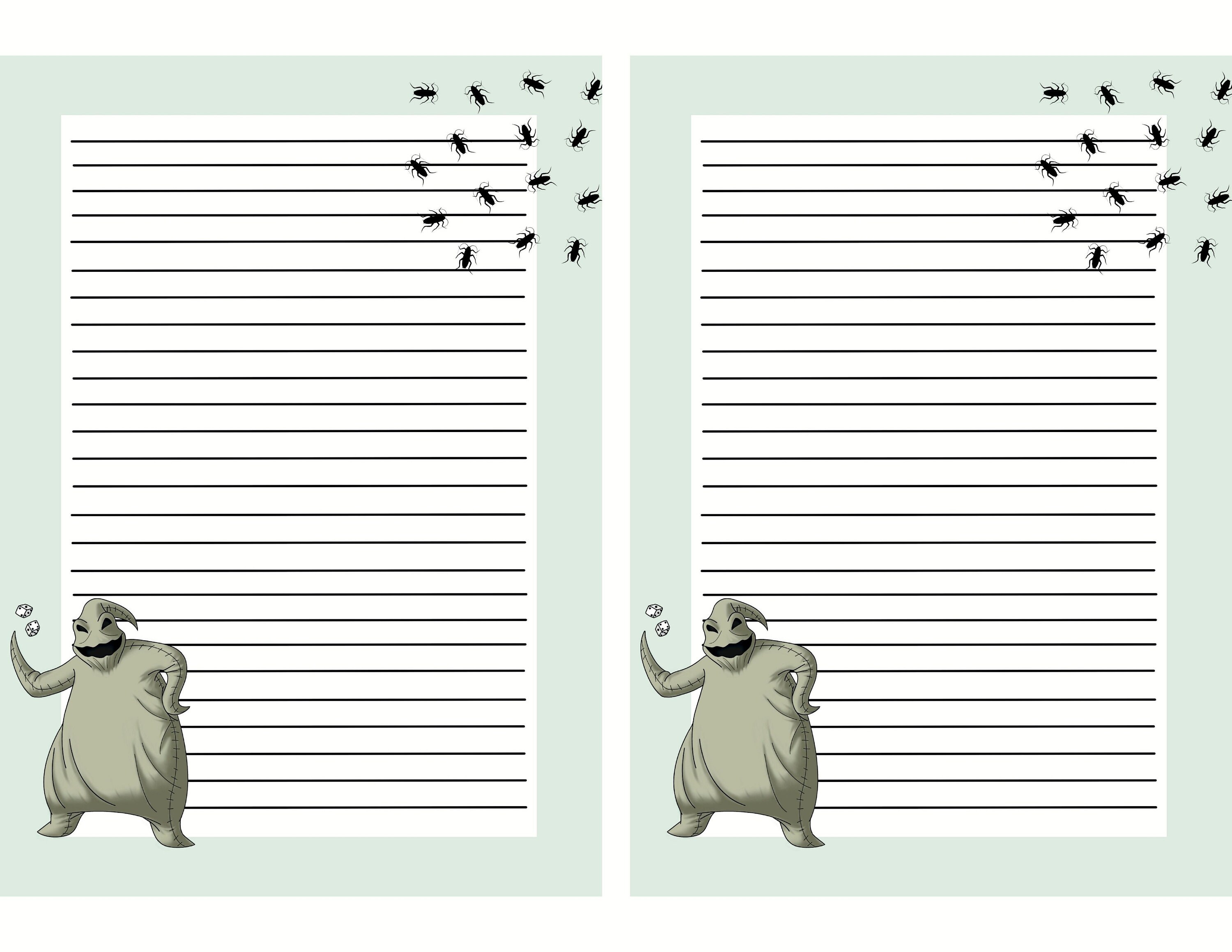 Nightmare Before Christmas Themed Collection 3 Lined & Unlined Memo and ...