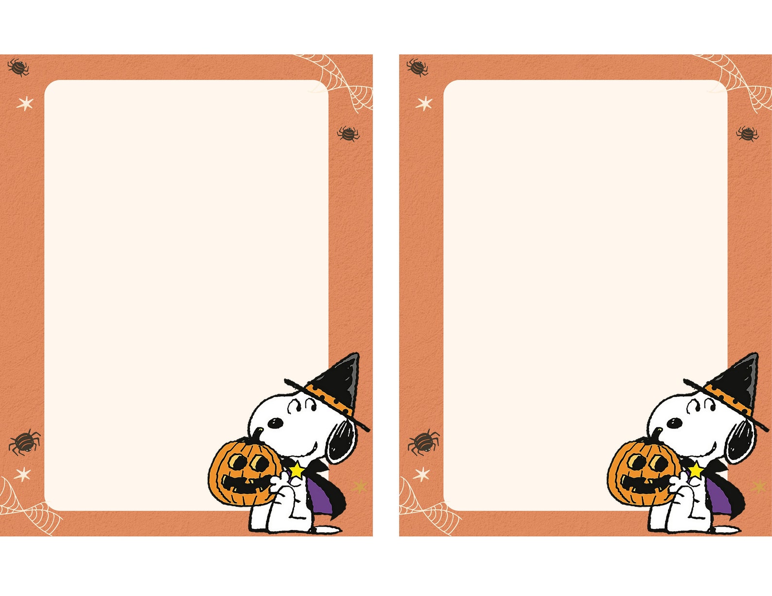 Halloween Themed Collection 6 Lined & Unlined Memo and Letter Sized ...