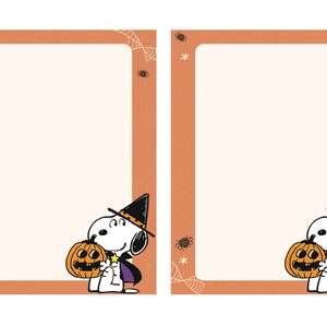 Halloween Themed Collection 6 Lined & Unlined Memo and Letter Sized ...