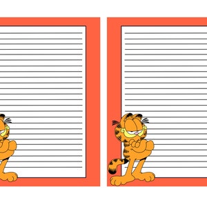 Cartoon Themed Collection #5 - Lined & Unlined - Memo and Letter Sized ...