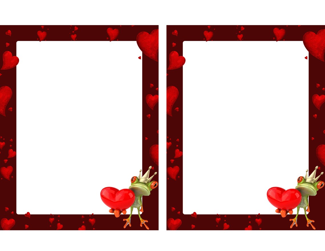 Valentines Themed Collection #2 - Lined & Unlined - Memo and Letter ...