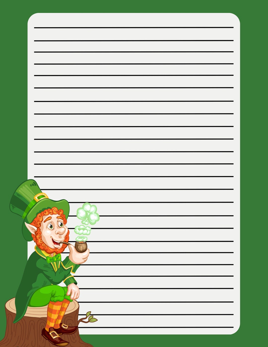 St. Patricks Day Themed Collection #3 -lined & Unlined - Memo and ...