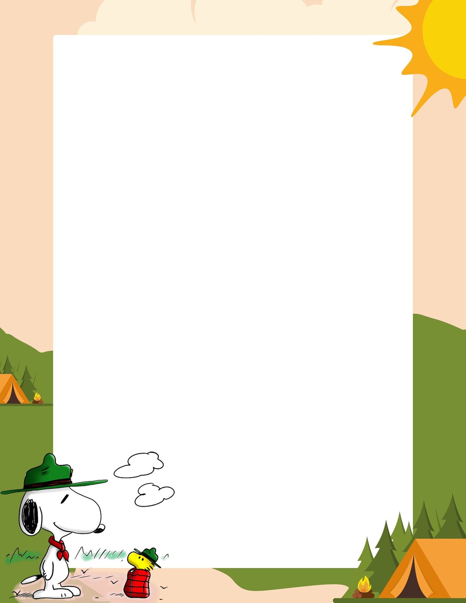 Snoopy Themed Collection #2 - Lined & Unlined - Memo and Letter Sized ...