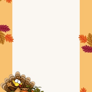 Thanksgiving Themed Collection #8 - Lined & Unlined - Memo and Letter ...