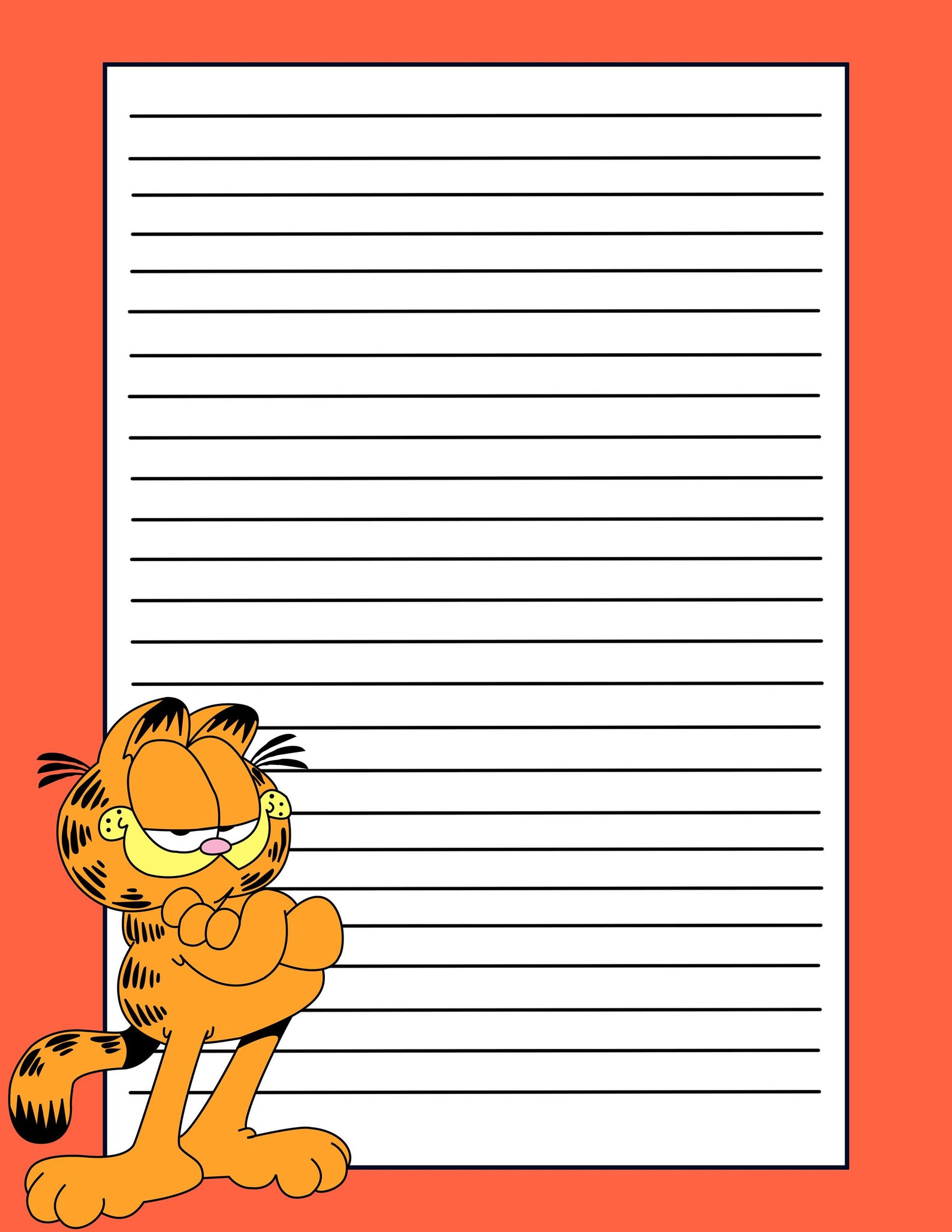 Cartoon Themed Collection #5 - Lined & Unlined - Memo and Letter Sized ...