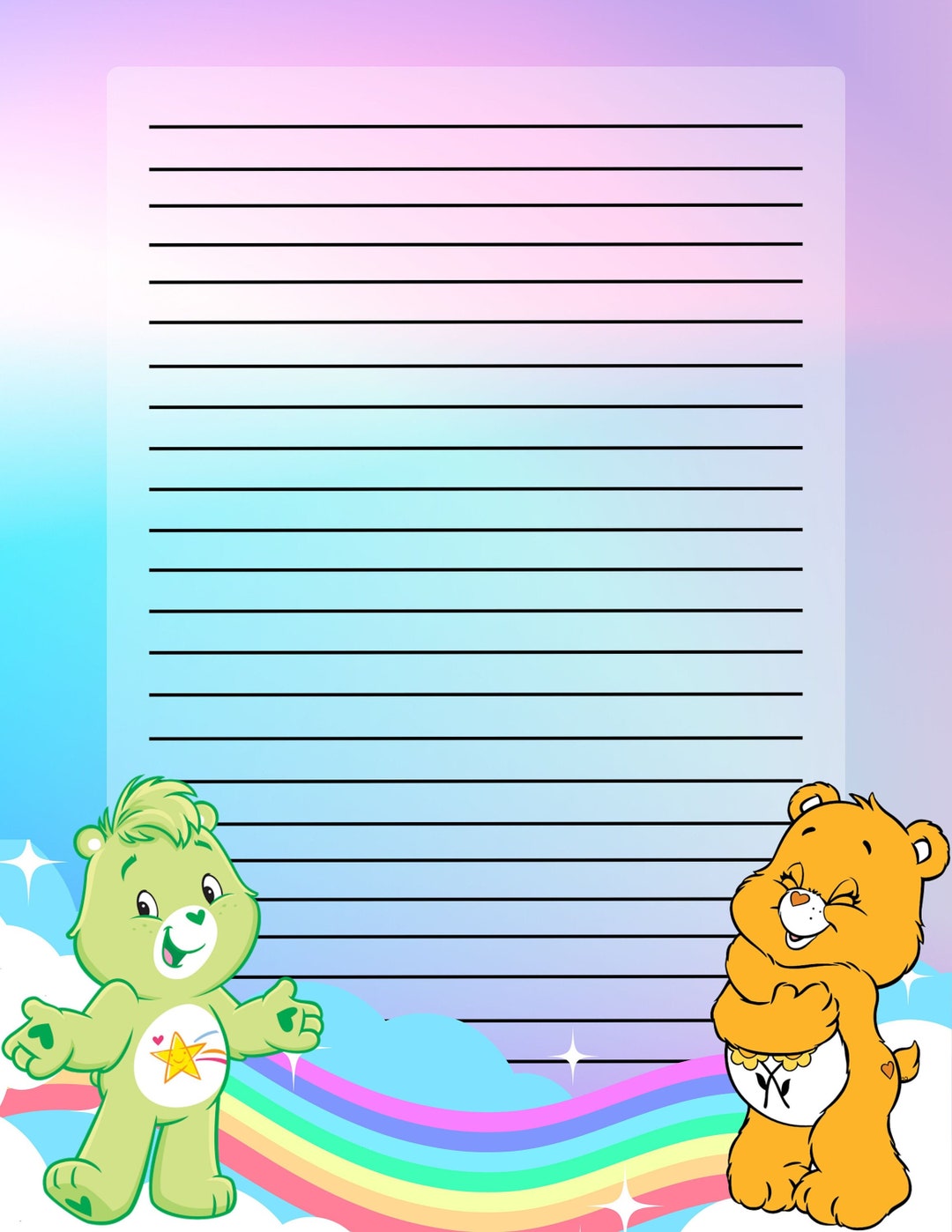 Cartoon Themed Collection #3 - Lined & Unlined - Memo and Letter Sized ...