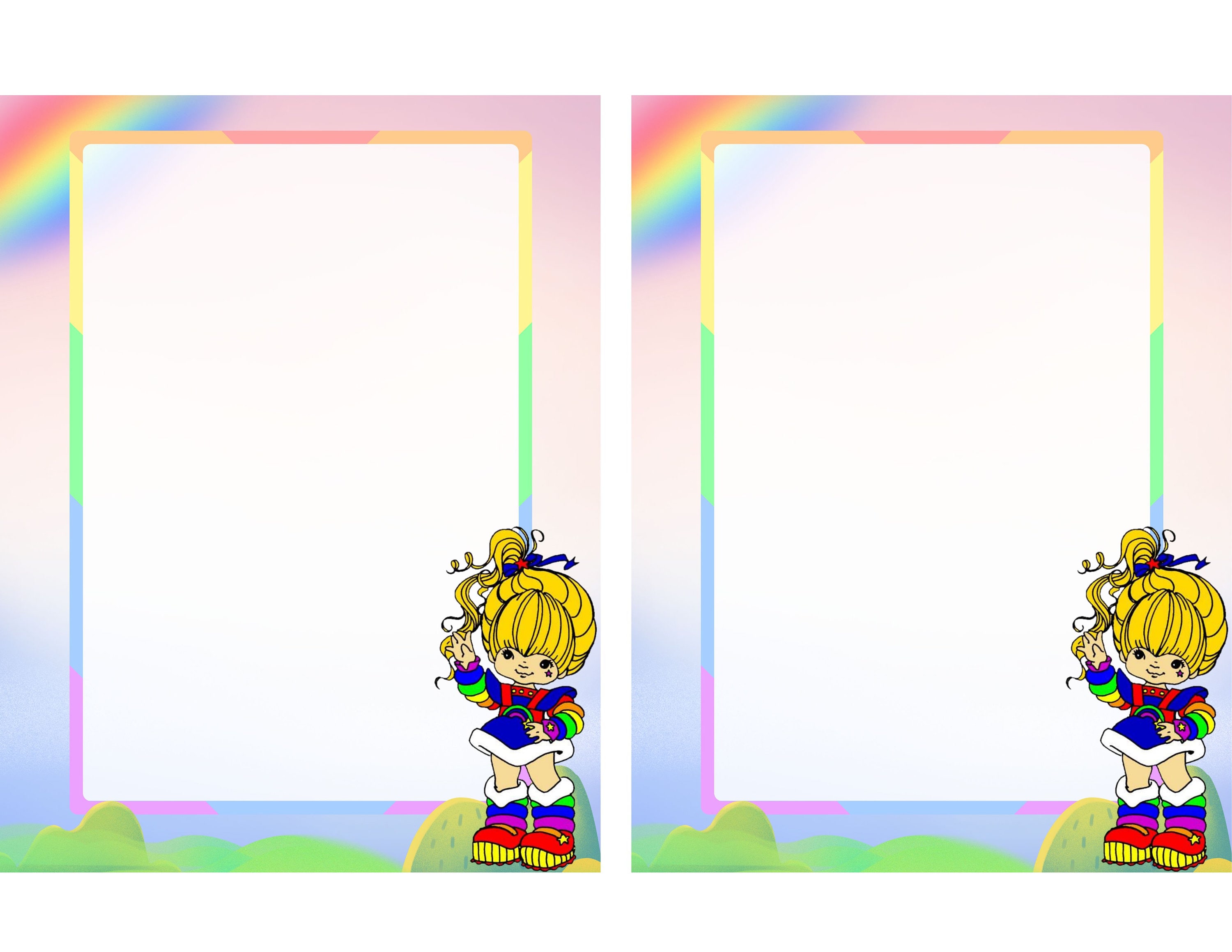 Cartoon Themed Collection #1 - Lined & Unlined - Memo and Letter Sized ...