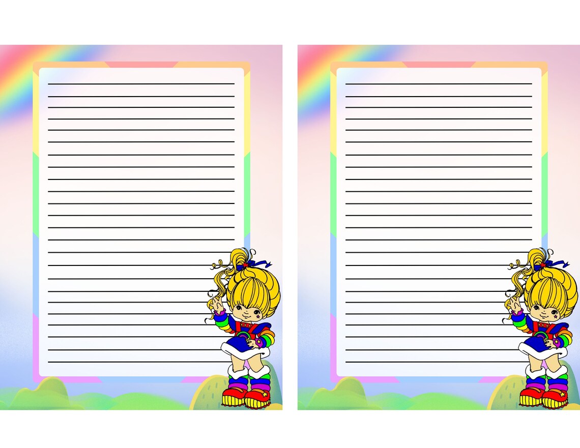 Cartoon Themed Collection #1 - Lined & Unlined - Memo and Letter Sized ...