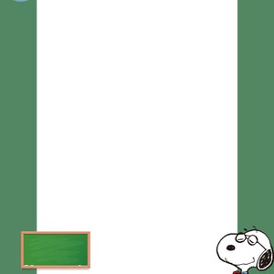 Snoopy Themed Collection #6 - Lined & Unlined - Memo and Letter Sized ...