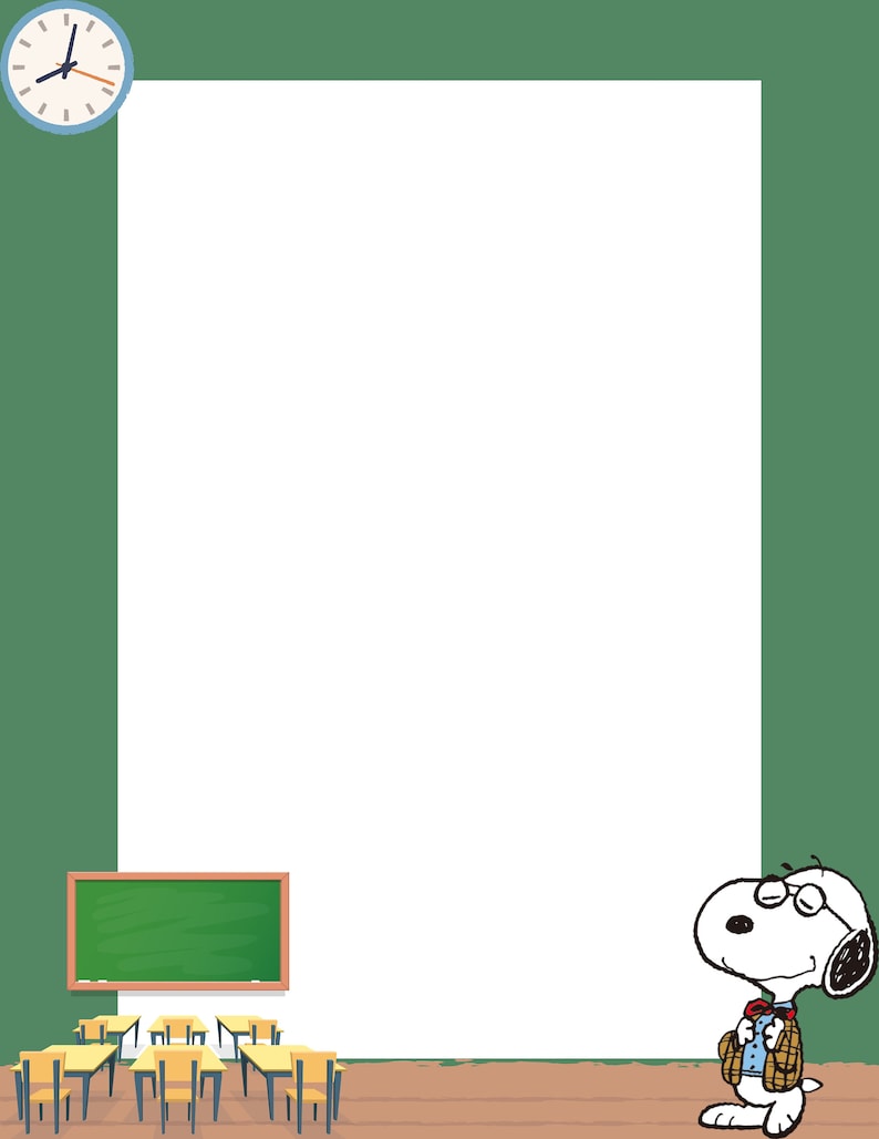 Snoopy Themed Collection #6 - Lined & Unlined - Memo and Letter Sized ...