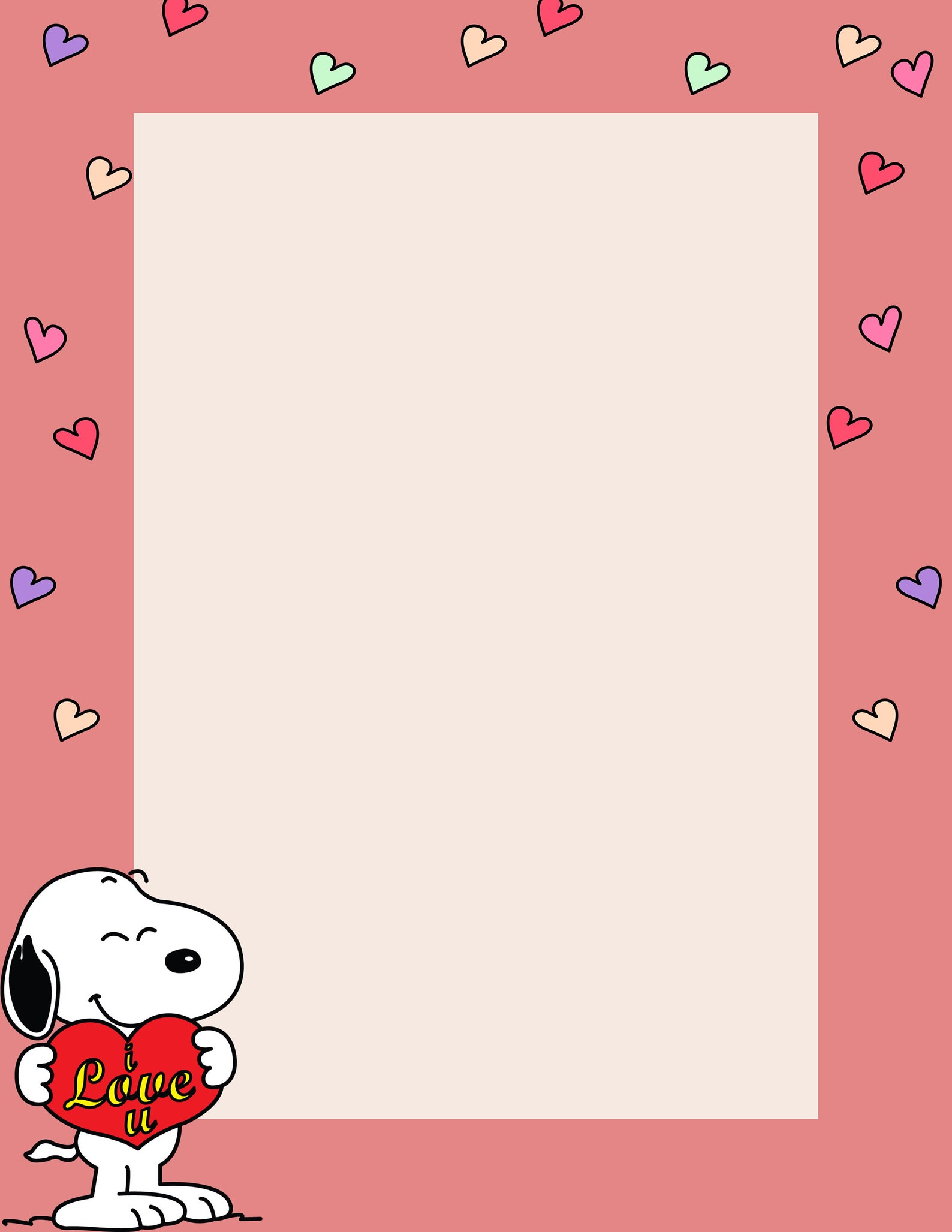 Snoopy Themed Collection #3 - Lined & Unlined - Memo and Letter Sized ...