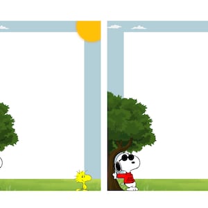 Snoopy Themed Collection #8 - Lined & Unlined - Memo and Letter Sized ...