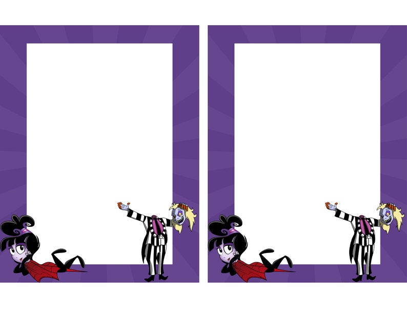 Beetlejuice Themed Collection #2 - Lined & Unlined - Memo and Letter ...