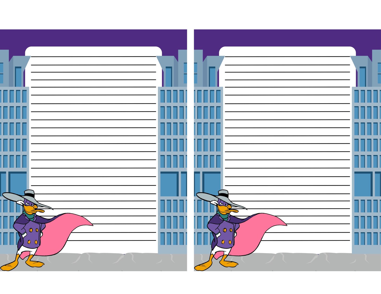 Cartoon Themed Collection #8 - Lined & Unlined - Memo and Letter Sized ...