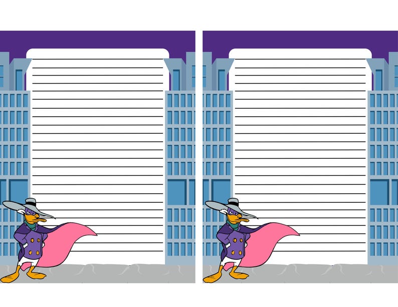 Cartoon Themed Collection #8 - Lined & Unlined - Memo and Letter Sized ...