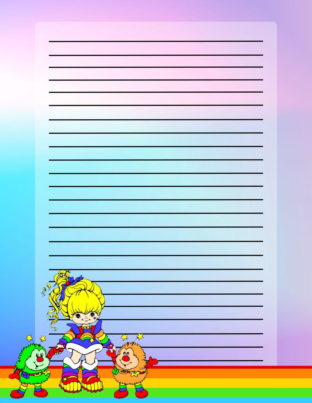 Cartoon Themed Collection #9 - Lined & Unlined - Memo and Letter Sized ...