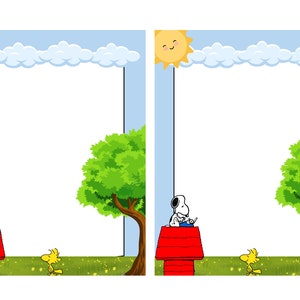 Snoopy Themed Collection #7 - Lined & Unlined - Memo and Letter Sized ...