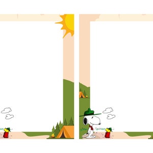 Snoopy Themed Collection #2 - Lined & Unlined - Memo and Letter Sized ...