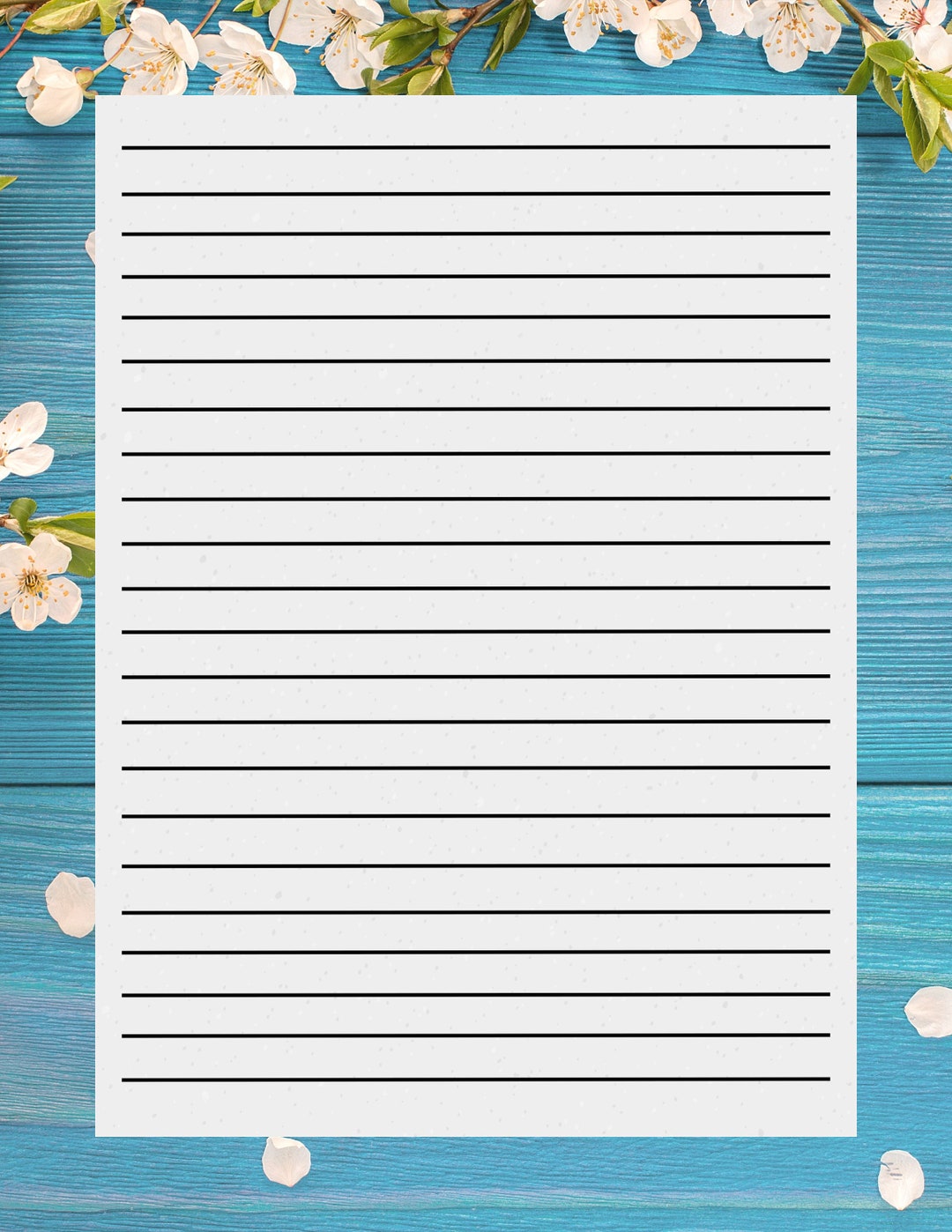Spring Themed Collection 1 Lined & Unlined Memo and Letter Sized ...
