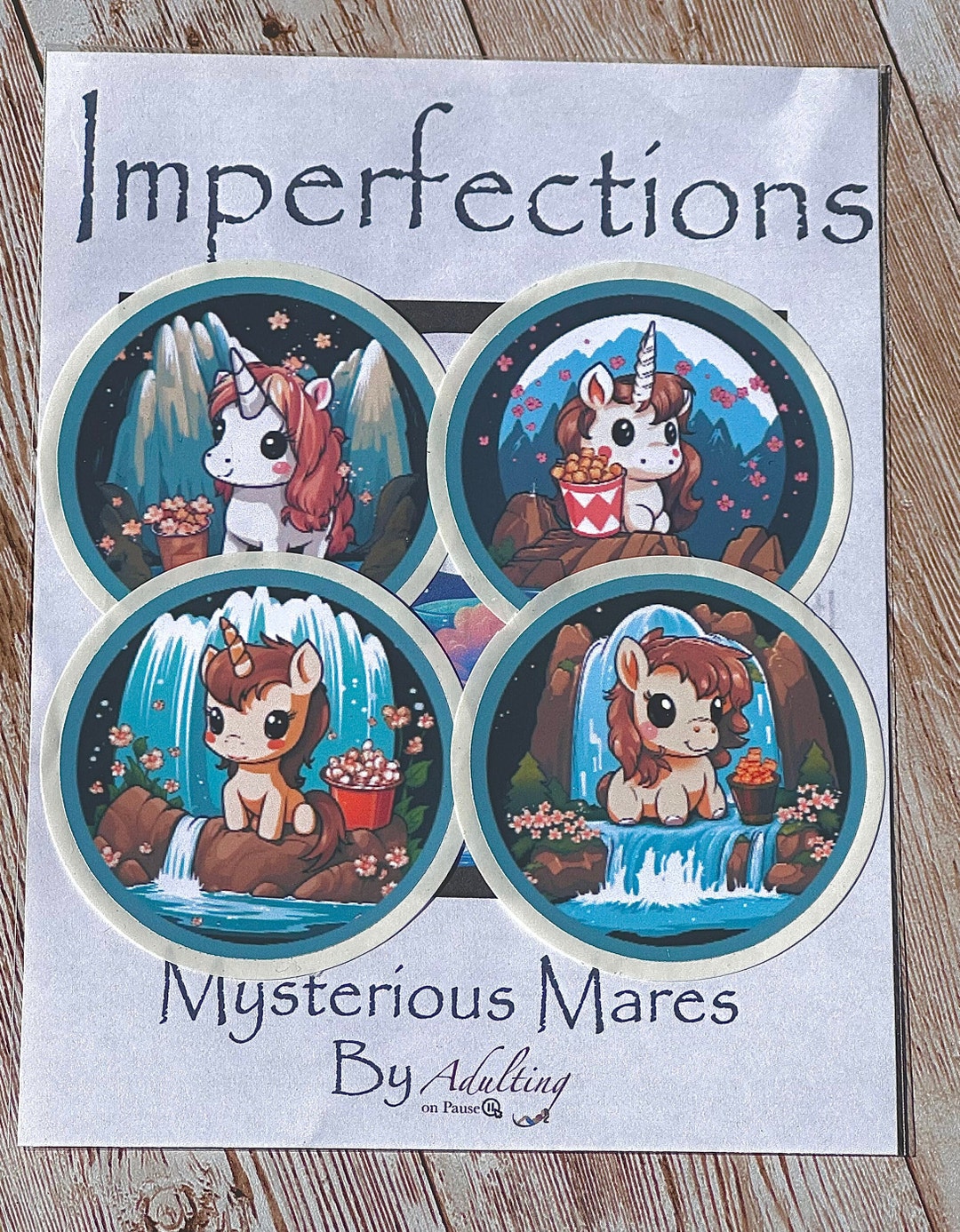 Horse Sticker Set | 4 Pk Mare Sticker Set | Cute Laptop/notebook ...