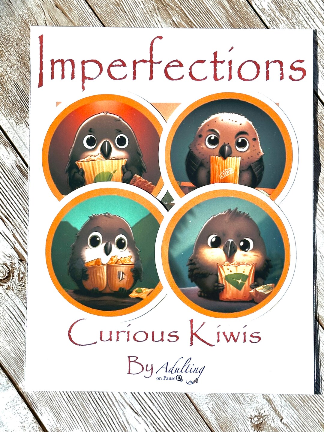 Kiwi Sticker Set | 4 Pk Kiwi Bird Sticker Set | Cute Laptop/notebook ...