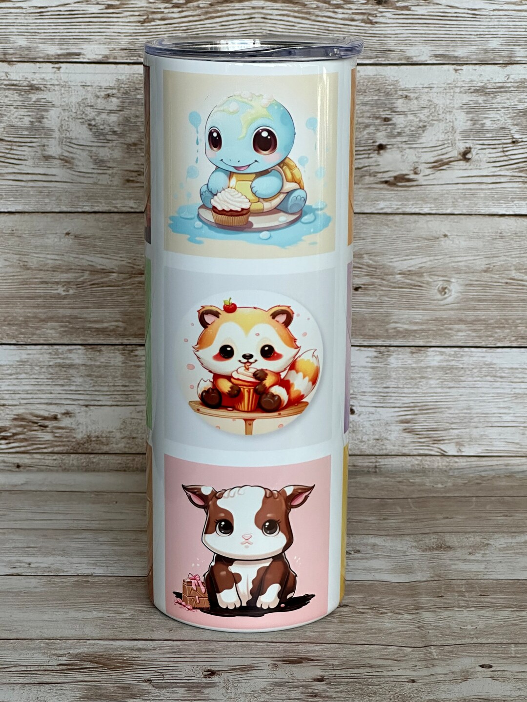 Chibi Animal Tumbler | Assorted Chibis | Stainless Steel 20oz Tumbler ...