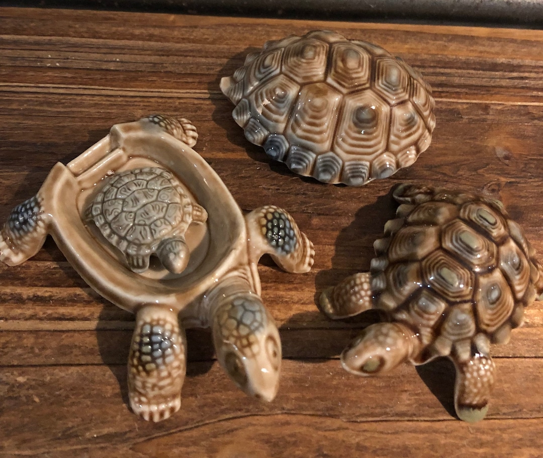 Wade Turtle Family With Trinket Dish - Etsy