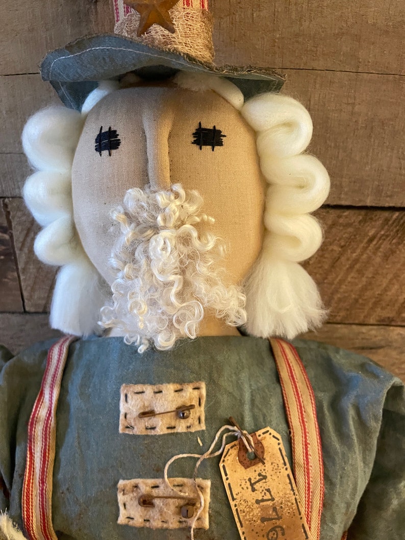 Primitive Uncle Sam Doll - Etsy