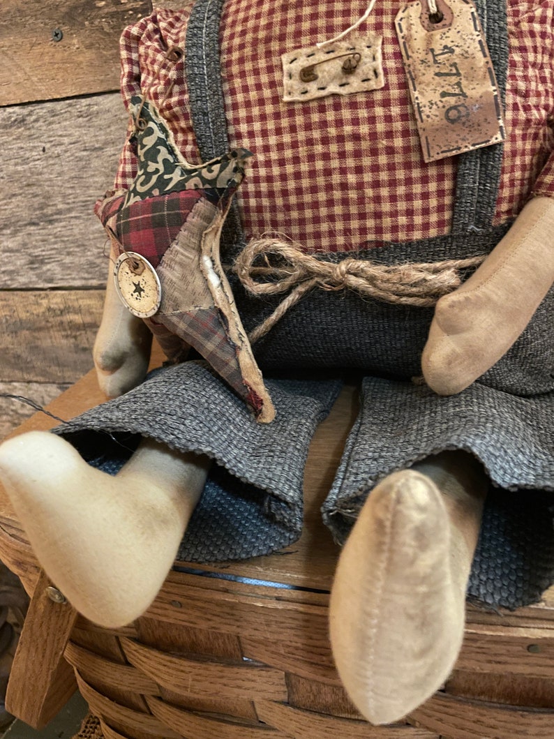 Primitive Uncle Sam Doll - Etsy